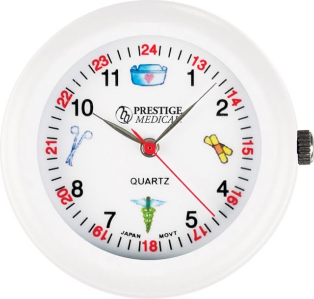 MEDICAL SYMBOLS STETHOSCOPE WATCH-WHITE – Confederation College Bookstore
